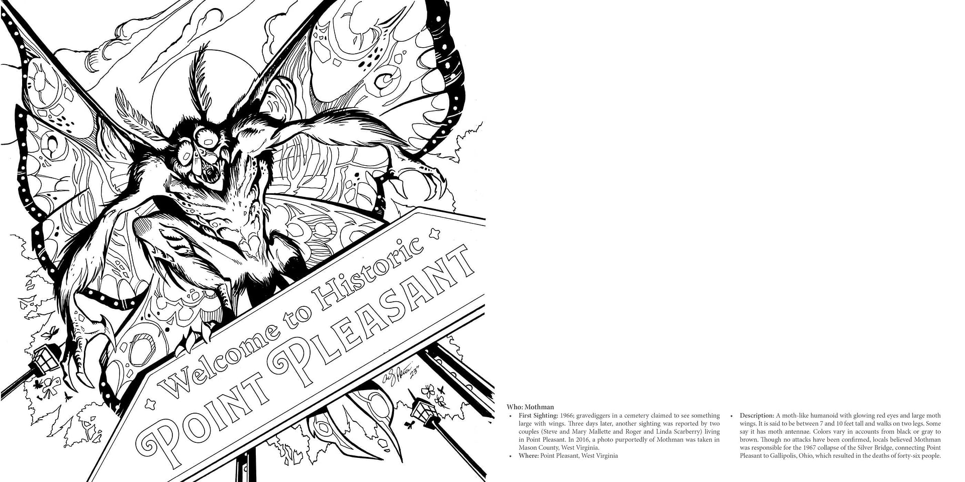 Cryptid Creatures Coloring Book – Dryad Games