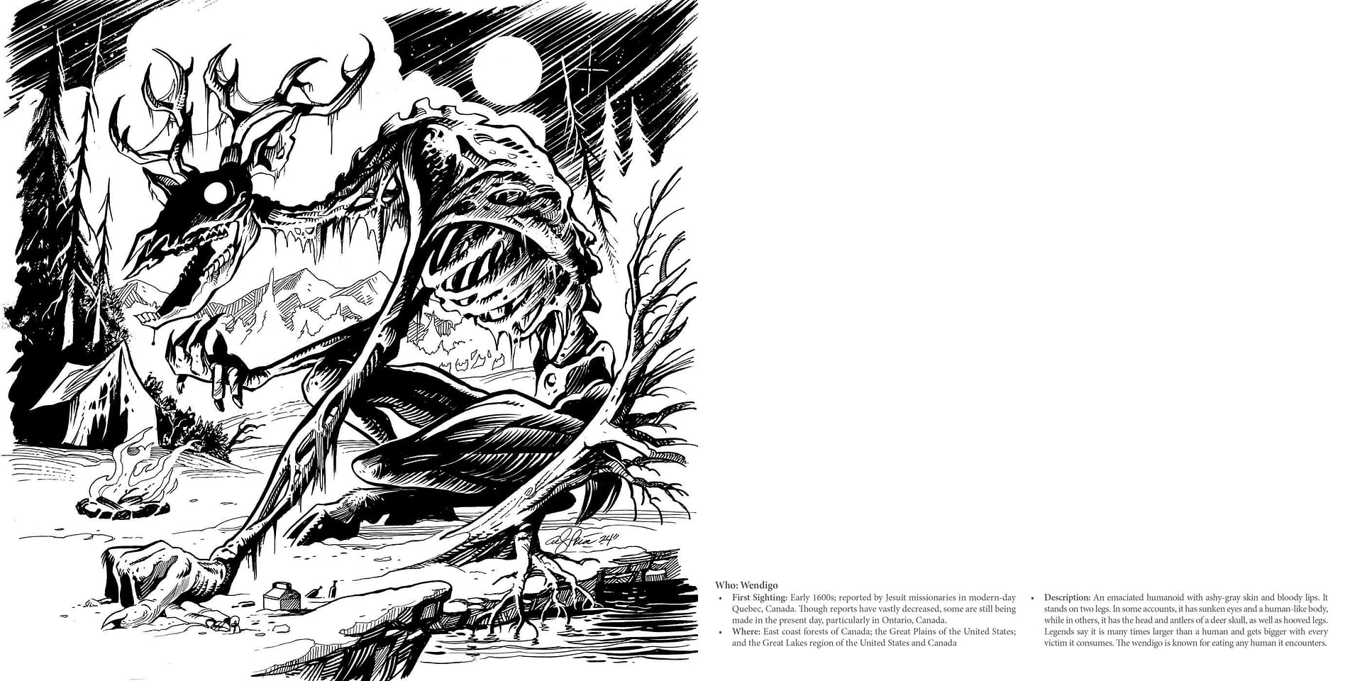 Cryptid Creatures Coloring Book – Dryad Games